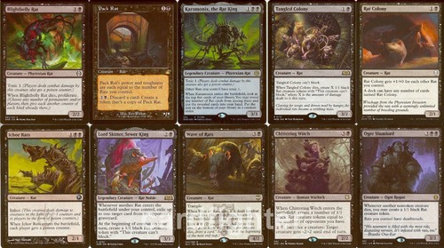 Custom Rats Tribal Commander EDH Deck - Karumonix, the Rat King Poison ...