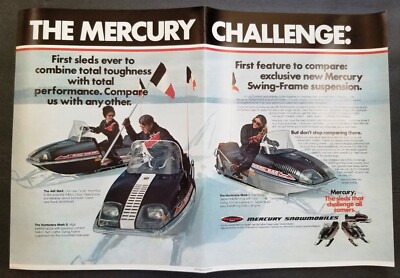 1973/74 Mercury Snowmobiles Dealer Full Color Poster - The Mercury ...