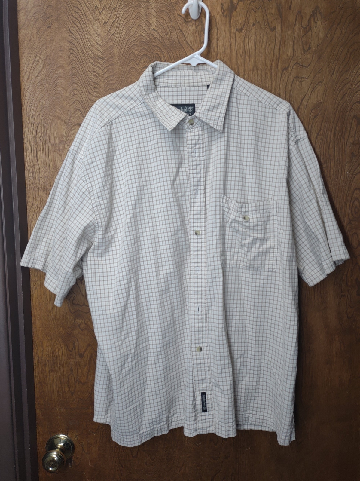 Timberland Performance Button Down Mens sz XXL 2XL Rip Stopper Fabric ...