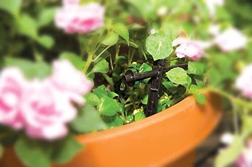 Ts25/10ps Drip Irrigation 1/4" Tubing Stake With Bug Cap Diffuser And ...