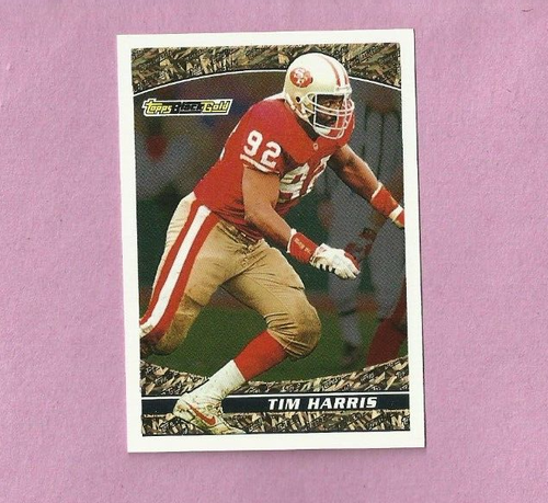 1993 TOPPS TIM HARRIS BLACK GOLD INSERT CARD #24 SAN FRANCISCO 49ERS | eBay