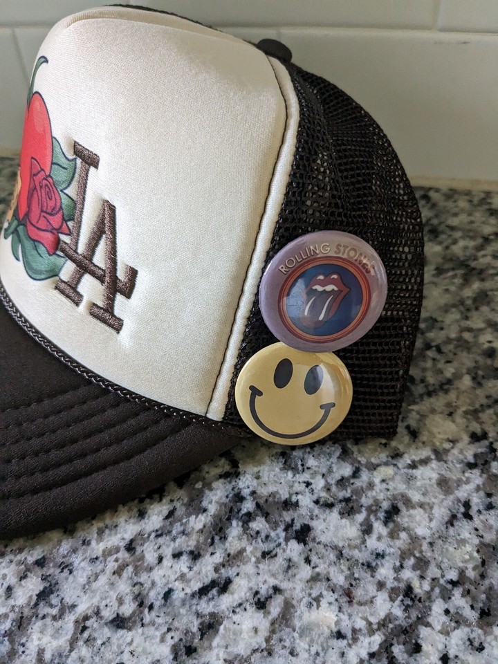 LOS ANGELES LA BROWN HAT 5 PANEL HIGH CROWN TRUCKER SNAPBACK Tattoo ...