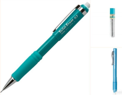 Pentel Twist-Erase III Pencil Kit 0.7mm Turquoise Lead Clic Eraser ...