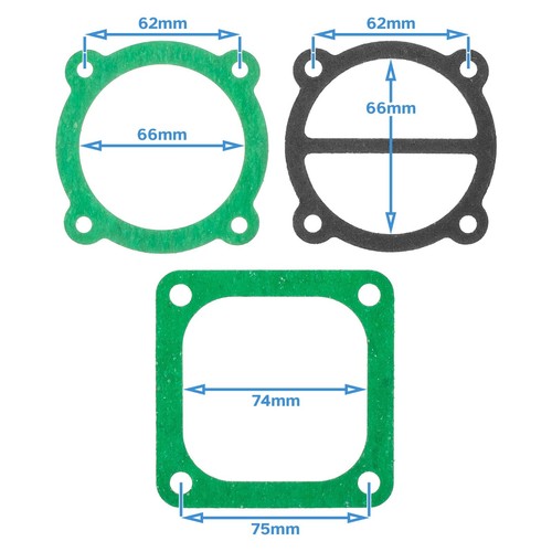 Air Compressor Cylinder Head Replacement Gasket Kit Valve Plate Sealing ...