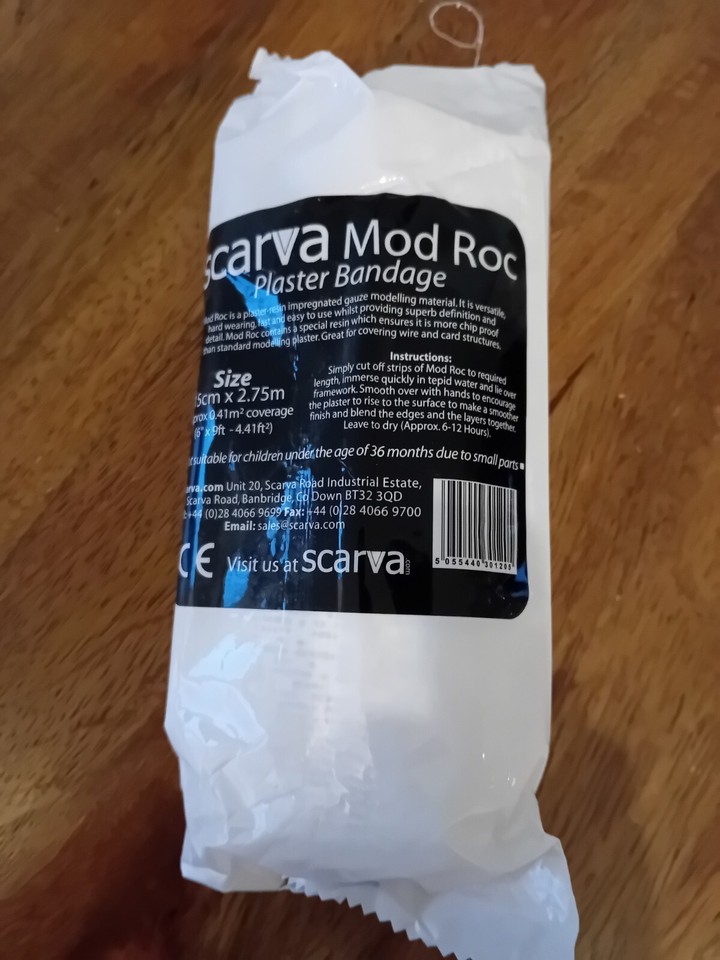 Scarva Plaster Bandage Cloth (Mod Roc) Roll 15cm by 2.75m - Model ...