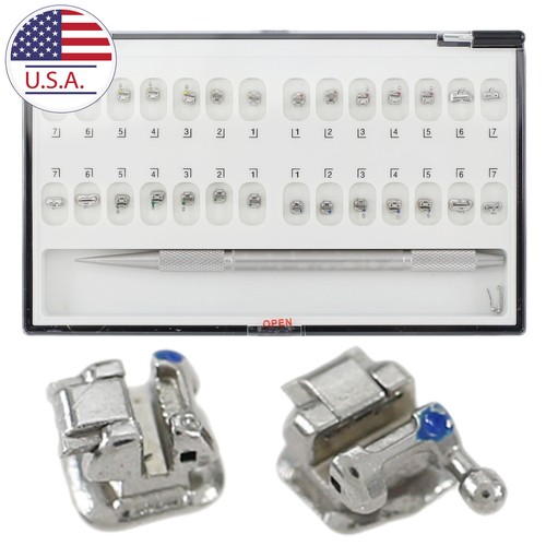 Orthodontic Passive Self-Ligating Brackets Damon Q Braces MBT 022 3/345 ...