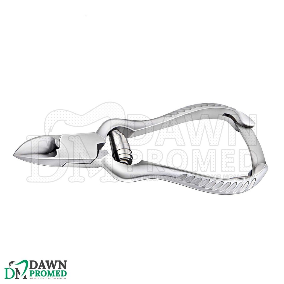 Toe Nail Cutter Barrel Spring 4.5" Ingrown Nail Nipper Clipper Locking ...
