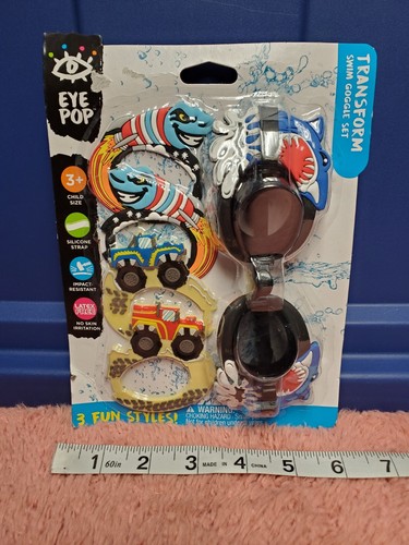 Eye Pop Transform Swim Goggle Set 3 Styles Kids Eye Pop Swim Goggles ...
