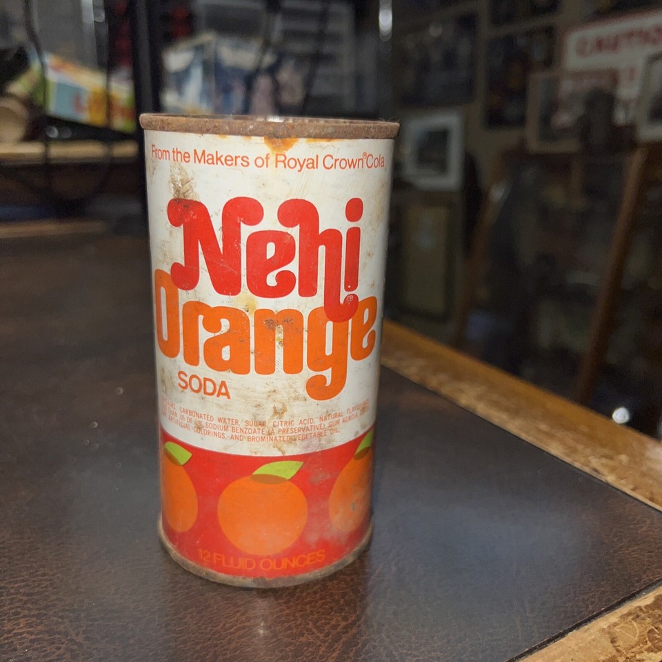 Vintage 1970s Flat Pull Tab Soda Can Nehi Orange By RC Royal Crown | eBay