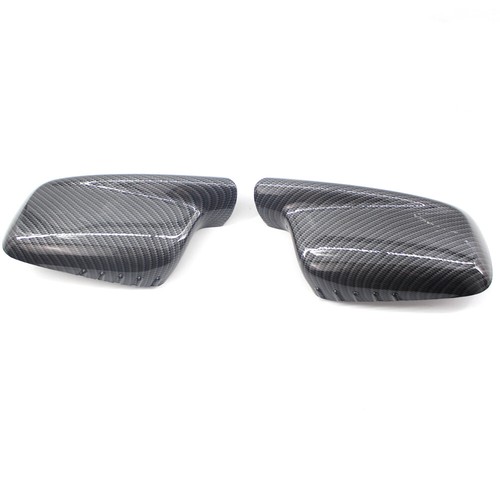 2Pcs/Set Carbon Fiber Style Mirror Cover for BMW E46 E65 E66 745i 750i ...