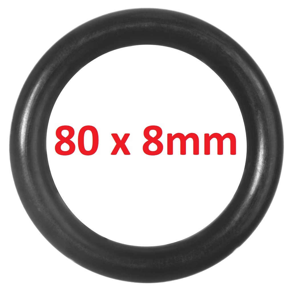ORinge 80 x 8 mm Schnurstärke NBR 70 Dichtungsring Dichtring Gummiring ...