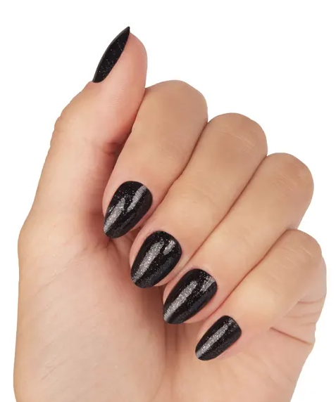Color Street nail strips -NEW- *Starfall* (black with subtle glitter ...