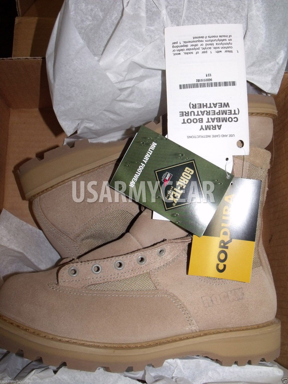 Made in US New 790 G Rocky Desert Tan Goretex Military Army Combat ...