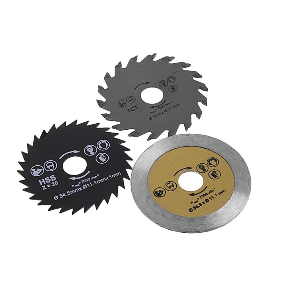 Multi Purpose Mini Circular Saw Blade Set for Steel Wood Granite 54 ...