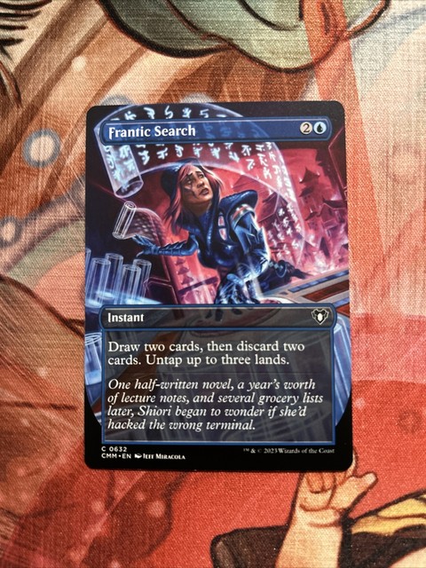 MTG Frantic Search Commander Masters 0632 Regular Common for sale ...