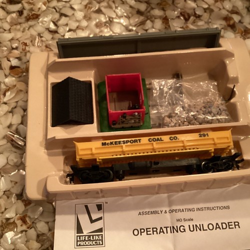 Life-Like #8204 HO Scale Operating Gravel Unloader w/ Dump Car ...