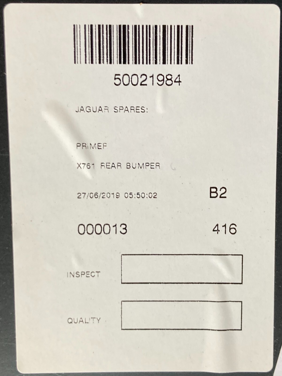 Jaguar F-Pace (2017 - 2020) Rear Bumper Bar T4A7383LML OEM & New | eBay