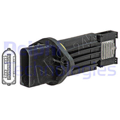 DELPHI Mass Air Flow Meter MAF For MERCEDES C209 CL203 S203 S210 ...
