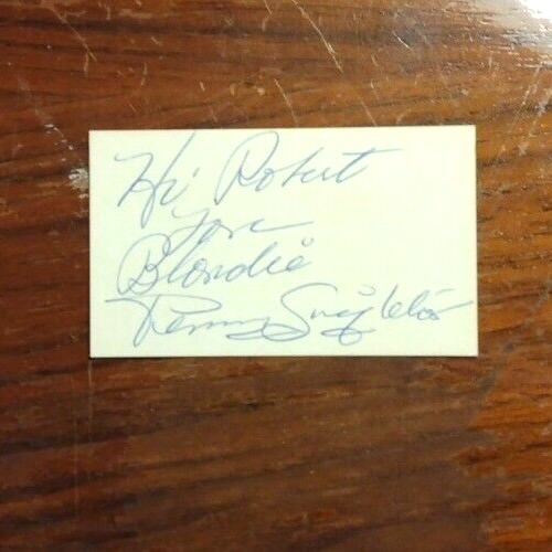 "Blondie" Penny Singleton (1908-2003) Signed &Inscribed Back of ...