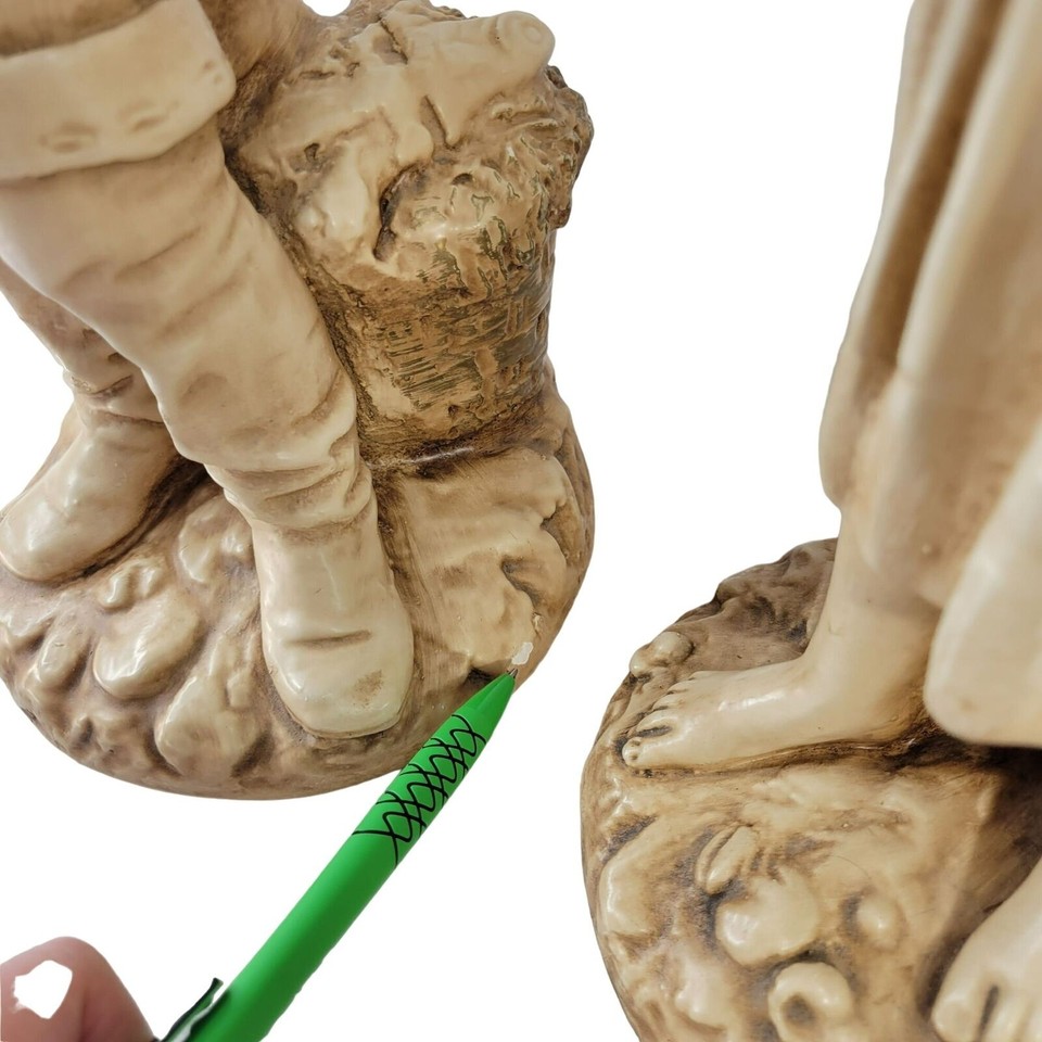 Marwal Industries Cast Chalkware Fisherman Fish Monger Man & Woman ...