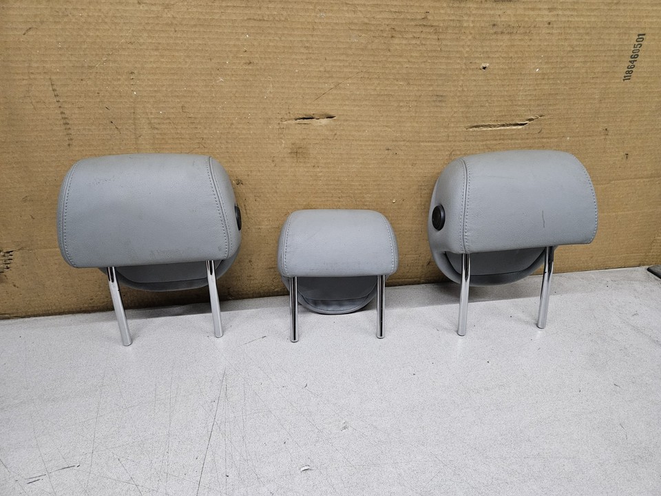 2003-2010 Porsche Cayenne Rear Back Seat Headrests Head Rests Set of 3 ...