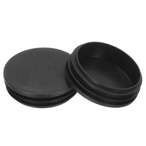 8pcs Round Plastic Hole Plugs, 2 3/8 Inch (60mm) Black Insert Tubing ...