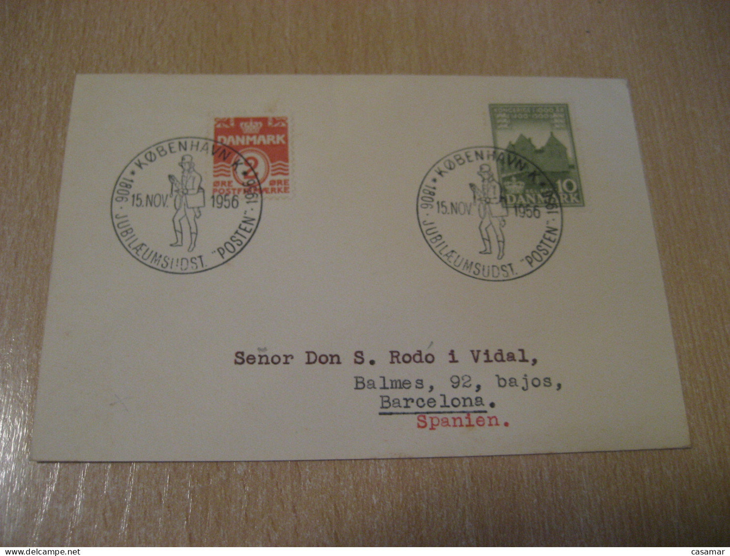 Copenhagen 1956 Cancel Card Denmark | eBay