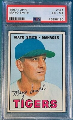 1967 Topps Baseball #321 Mayo Smith PSA 6 Nicely Centered | eBay