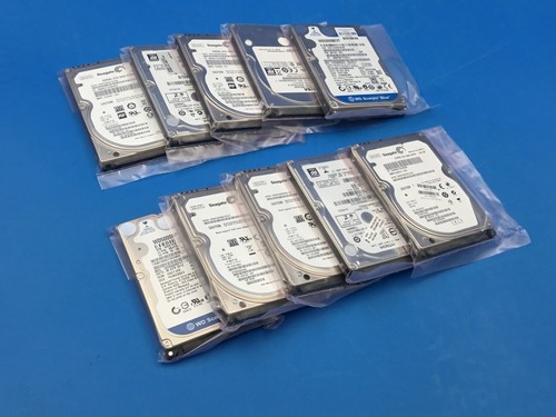 LOT of 10 - 500GB HDDs 2.5" Laptop Hard Drives Seagate Hitachi Major ...