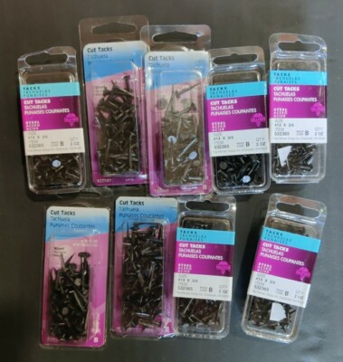 9 Packs Hillman No. 14 S X 3/4 in. L Blue Steel Cut Tacks | eBay