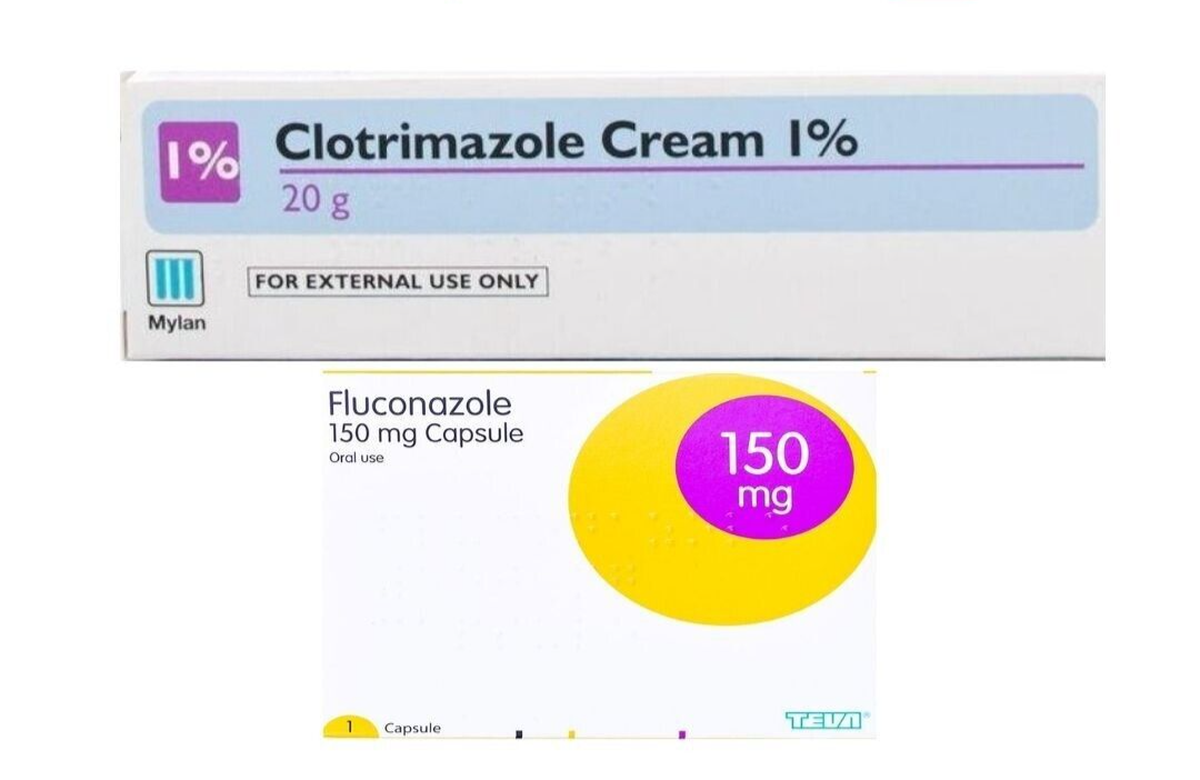 Clotrimazole 1% 20g Cream & Fluconazole 150mg CapsuleThrush Treatment ...