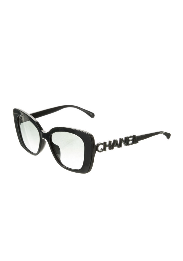 CHANEL AUTHENTIC GREEN INTERLOCKING CC LOGO OVERSIZED… - Gem