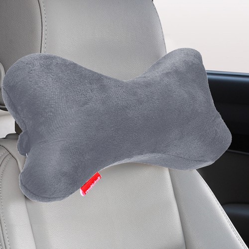 Dog Bone Car Neck Pillow Head Rest Memory Foam Travel Road Trip Posture ...