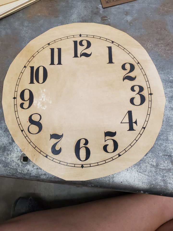 Replacement Clock Faces Paper Dial 5 - 7" Ansonia Waterbury Gilbert ...