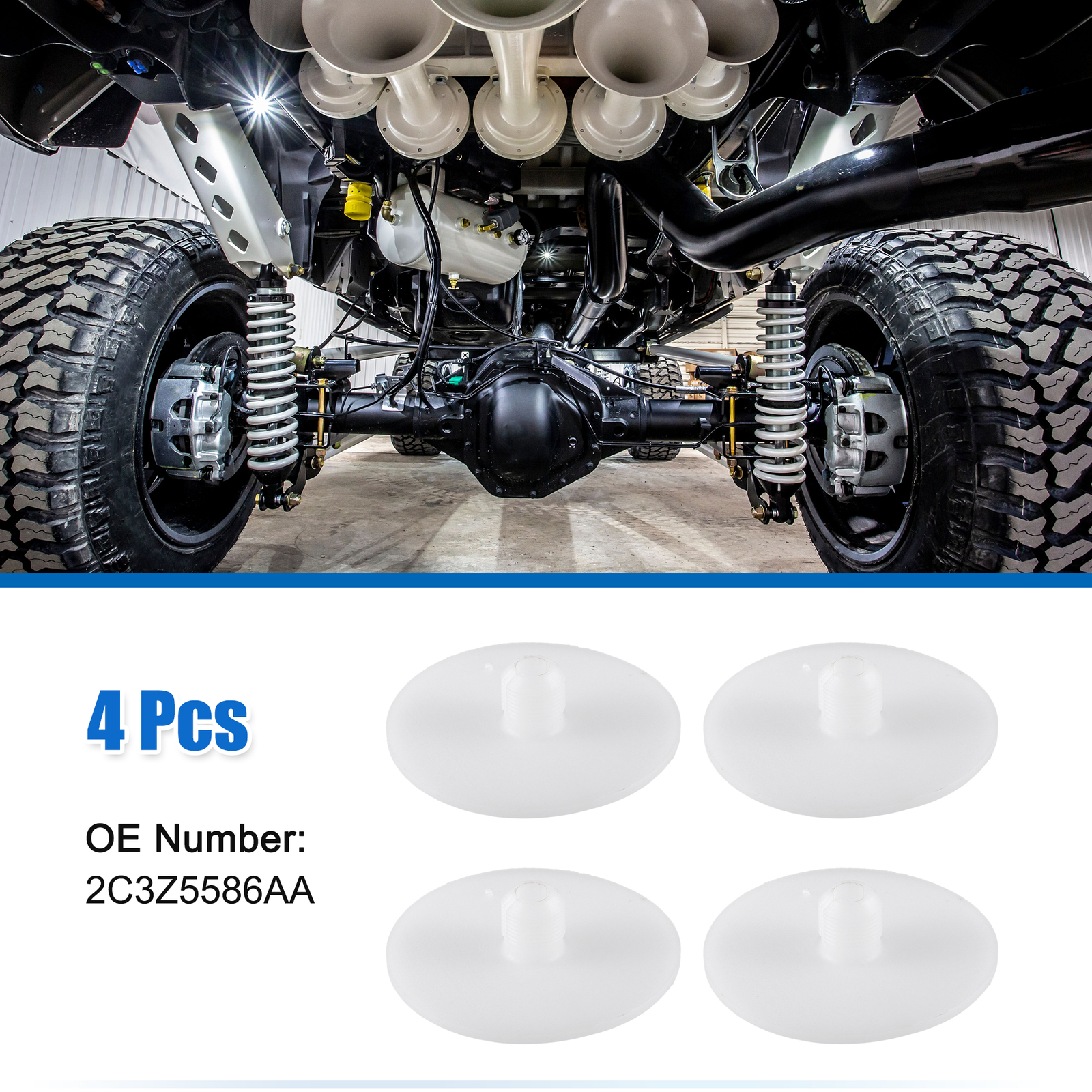 4pcs Leaf Spring Helper Insulator Pad Bushings for Ford E-150 No ...