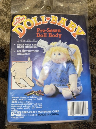 VTG Martha Nelson Thomas The Original Doll Baby Pre-Sewn doll Body ...