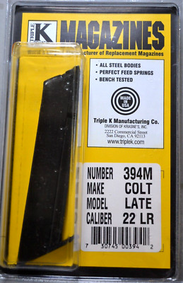 Triple K Magazine Model 394M Late Colt 22LR 730745003942| eBay