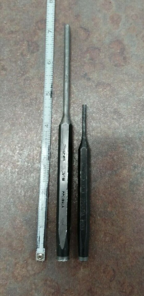 Snap-On PPC104A 1/8 Pin Punch, Snap-On PPC106LA 3/16 Pin Punch | eBay