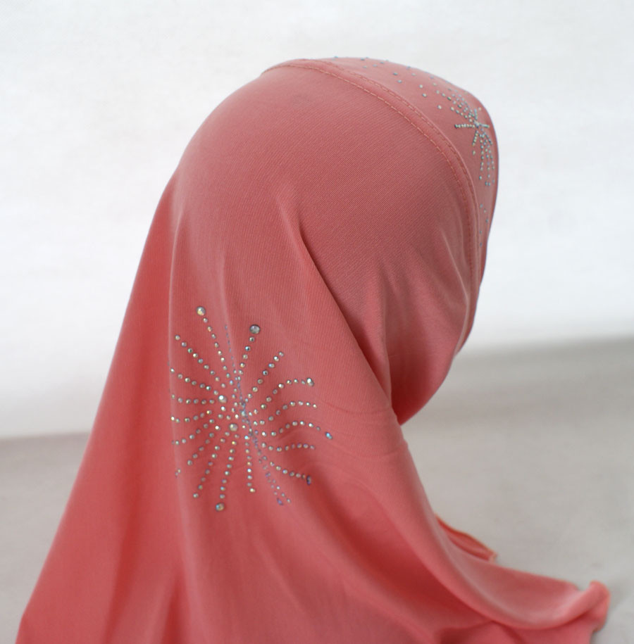 2-6Y Muslim Kids Girls All Cover Hijab Scarf Islamic Ramadan Headwear ...