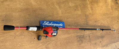 SHAKESPEARE REVERB SPINCAST FISHING ROD AND REEL COMBO NEW RED | eBay