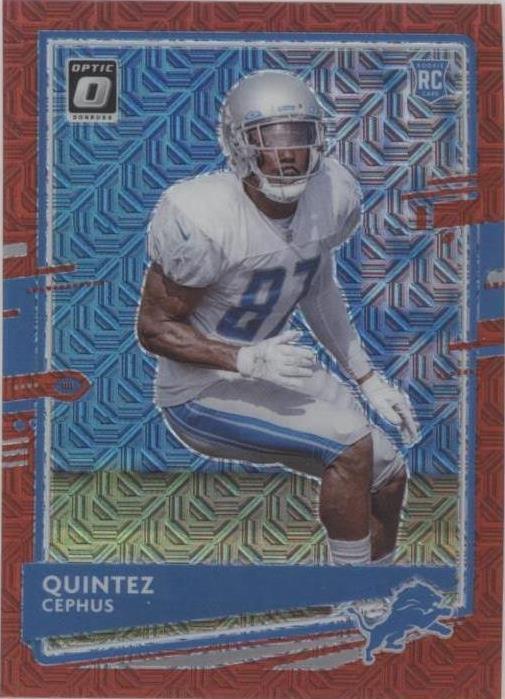 2020 Panini Donruss Optic - Rookies Quintez Cephus #130 Red Mojo Prizm ...