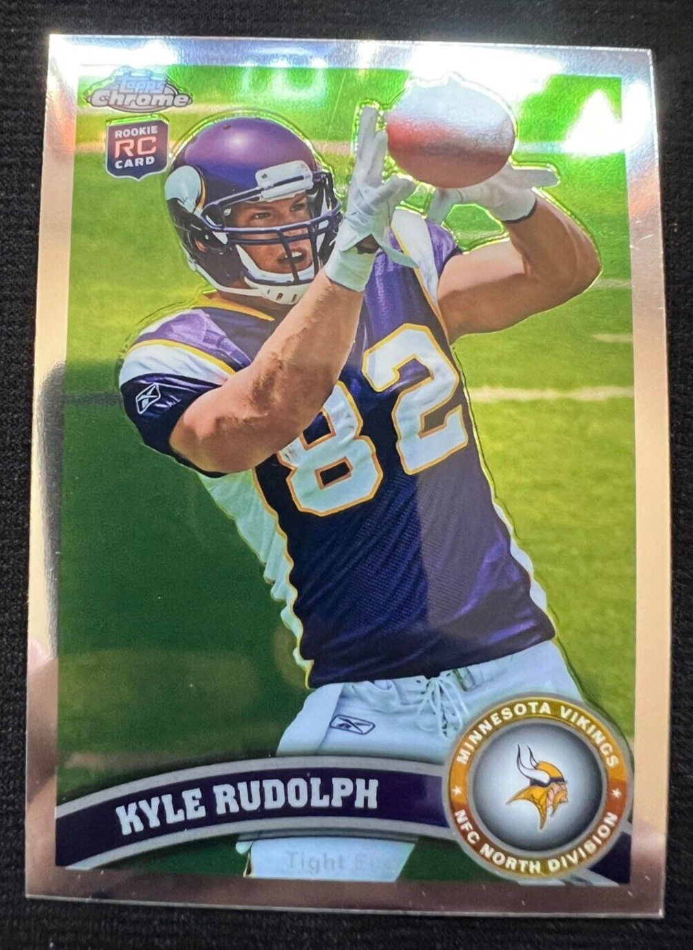 KYLE RUDOLPH Minnesota Vikings 2011 Topps Chrome #203 Rookie Card RC ...