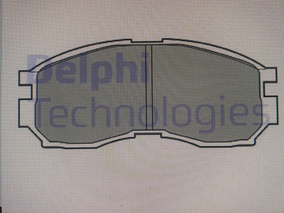 Delphi OEM Front Brake Pads For Mitsubishi Eclipse Galant Expo Expo LRV ...
