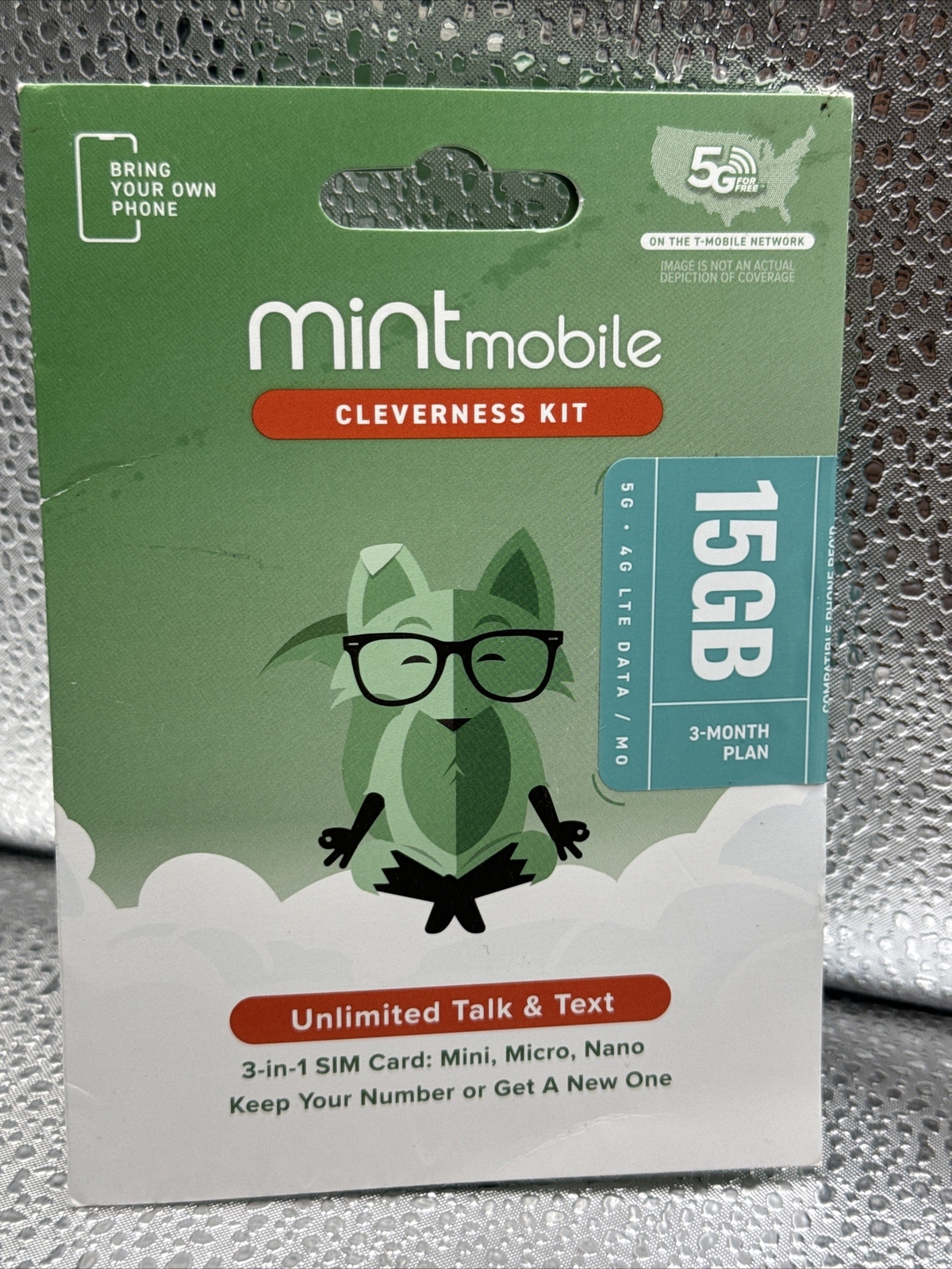 Mint Mobile Prepaid SIM Card with Unlimited Talk and Text 8GB/Month LTE ...