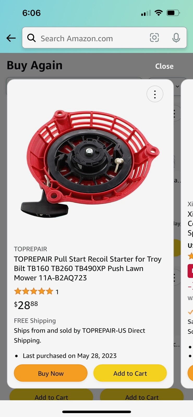 Starter For Troy Bilt Riding Mower