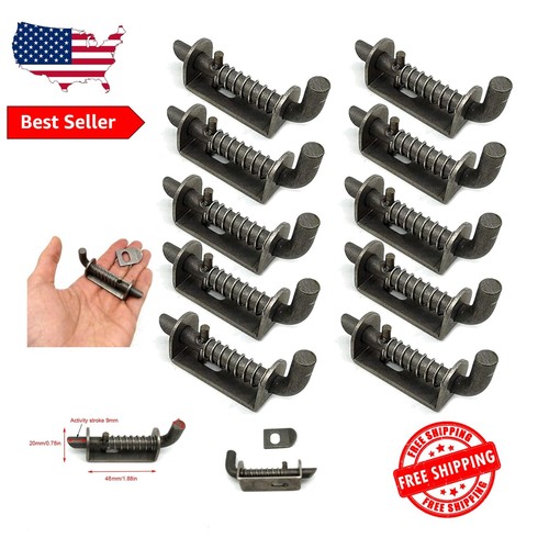 Durable 304 Stainless Steel Spring-Loaded Latch Pin Set for Pet Cages ...