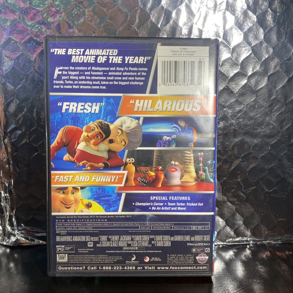 Turbo - DVD - Dreamworks 24543870371 | eBay