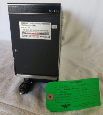 Bendix/King SG465 Symbol Generator PN 066-04021-1111 With Mounting Tray ...