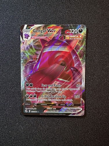 Gengar VMAX 157/264 Pokemon Fusion Strike Full Art Card Mint NM Never ...