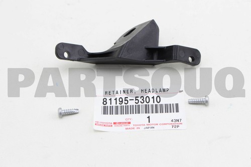 8119553010 Genuine Toyota RETAINER, RH HEADLAMP PROTECTOR, LWR RH 81195 ...